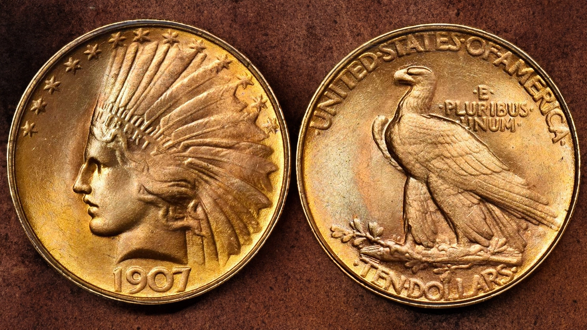 1907 Indian Head Eagle, No Motto With Periods | CoinWeek