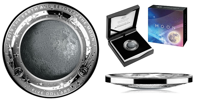 Royal Australian Mint First Domed Coin in The Earth and Beyond Series