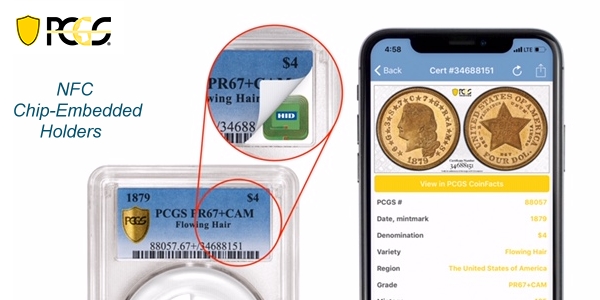 NFC Chips Embedded in PCGS Slabs to Protect Against Counterfeiting
