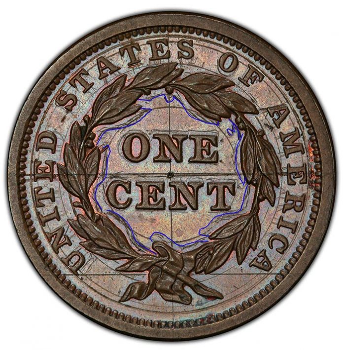 The Engraved Pattern "Mature Head" Cent Design Model