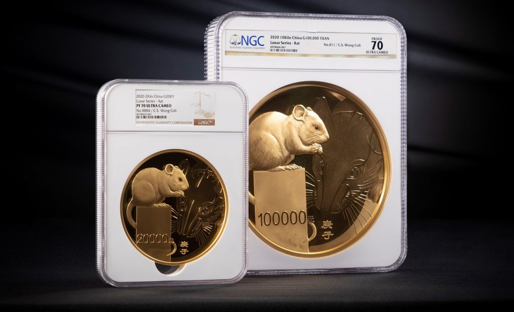 NGC Certifies Enormous Gold Coins Celebrating the Year of the Rat