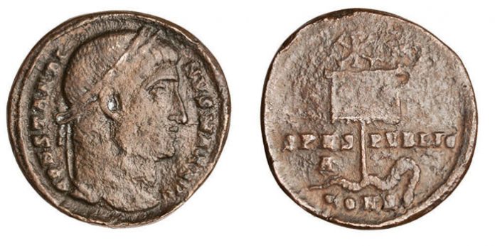 Christianity and Christian Symbols Appear on Ancient Coins