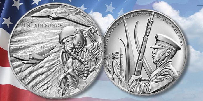 New Release Date for United States Mint 2.5 oz Air Force Silver Medal