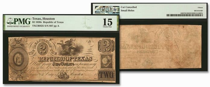 Rare Texas Banknote Highlights From Stack's Bowers Sept. CCO Auction