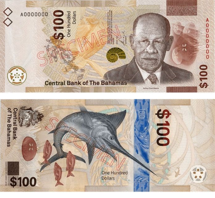 Central Bank of the Bahamas Releases New $100 Banknote