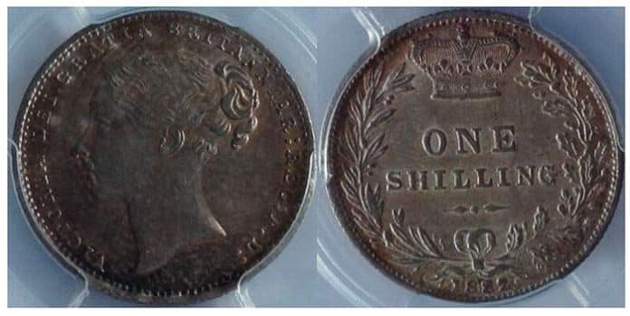 An "Authenticated" Counterfeit 1882 Great Britain Shilling