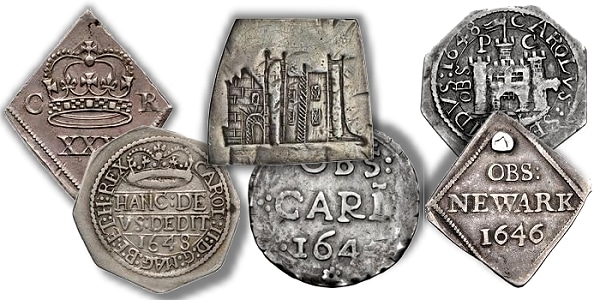 English Civil War Siege Money