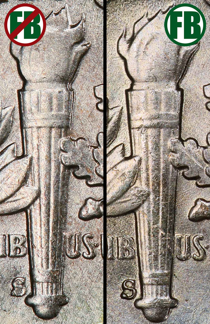 What Are Full Bands on Roosevelt Dimes?