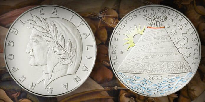 Italian Mint Commemorates Dante With Coin Featuring Purgatory