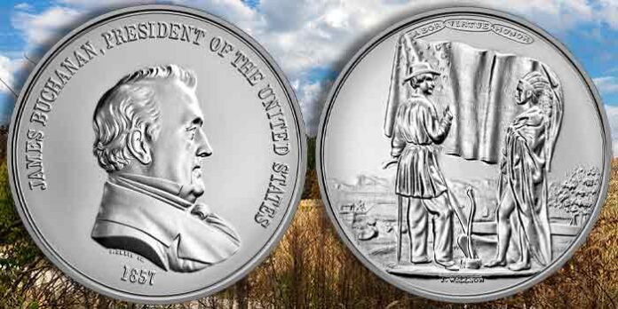 James Buchanan Presidential Silver Medal Available