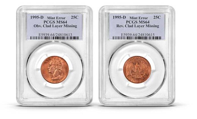 Missing-Clad Layer Mint Error Coins