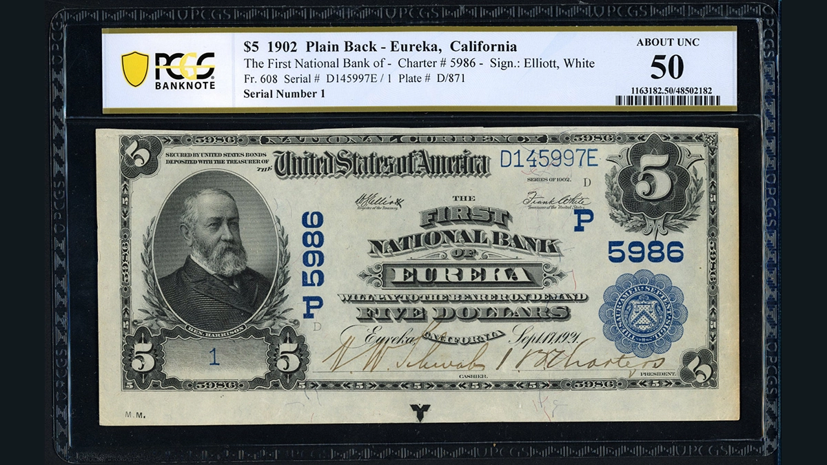 Eureka Banknote Discovery in GreatCollections Auction
