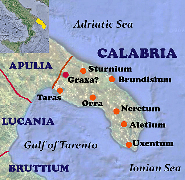 Tarentum Cities In Rome Map
