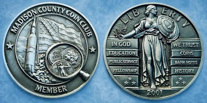 Saturn V Meets Standing Liberty on New MCCC Challenge Coin